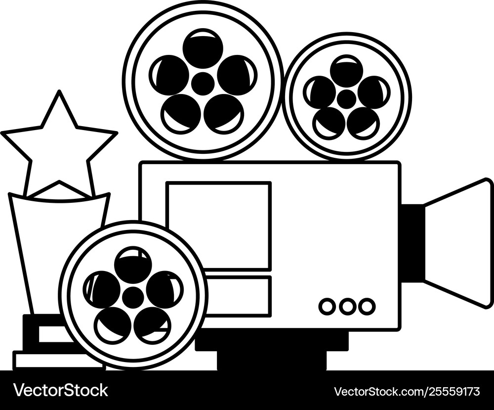 Cinema movie design Royalty Free Vector Image - VectorStock
