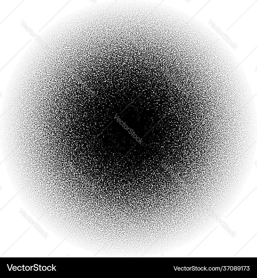 Circle pointillist pointillism stipple stippling Vector Image