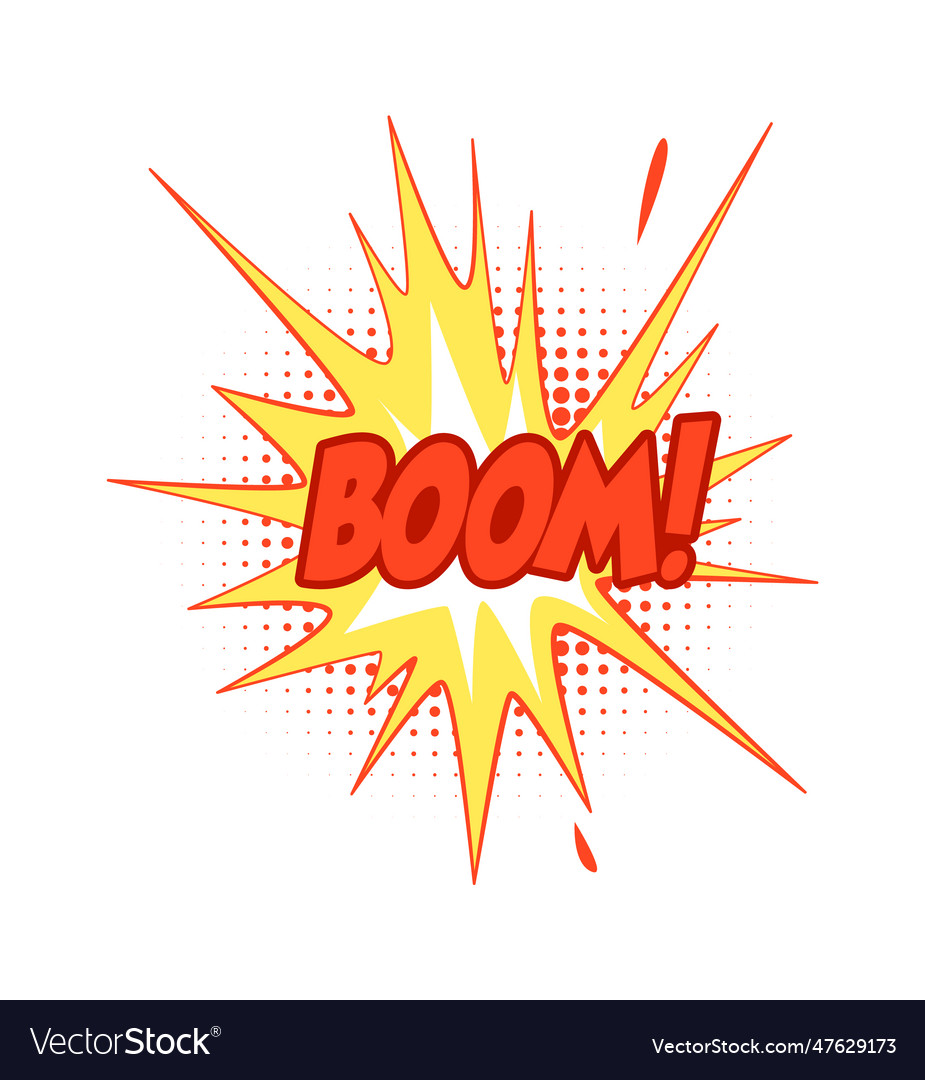 Comics book explosion Royalty Free Vector Image