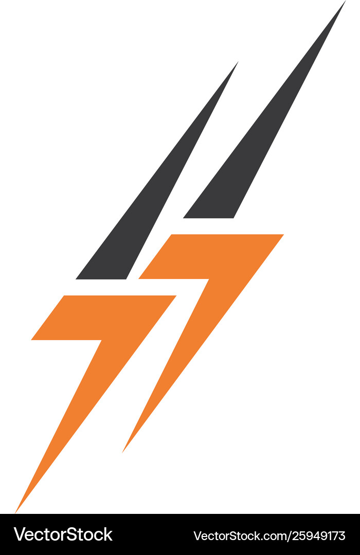 Flash power thunder Royalty Free Vector Image - VectorStock