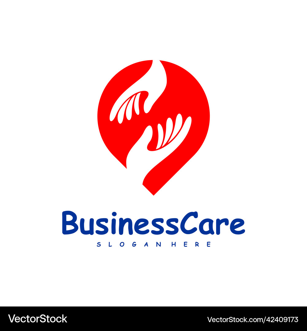 Point care logo design icon symbol template Vector Image