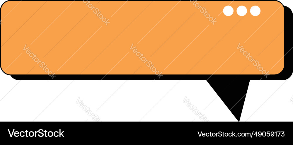 Talk bubble sign rectangle Royalty Free Vector Image