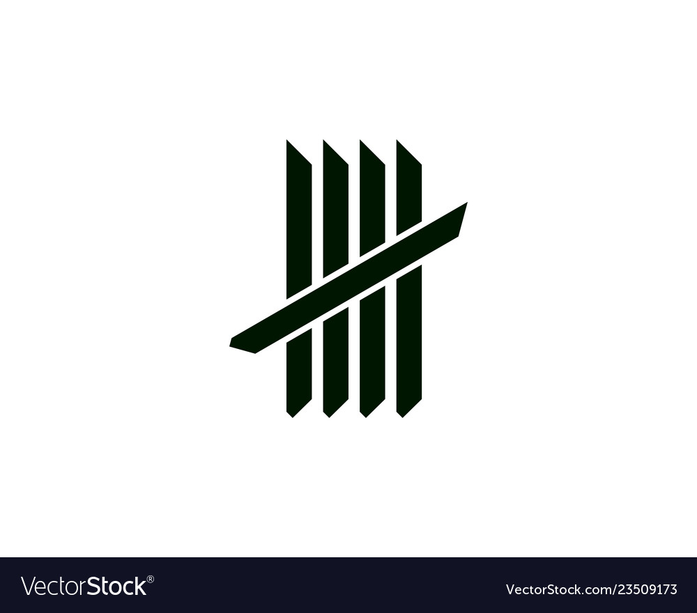 Tally Marks Logo Royalty Free Vector Image VectorStock