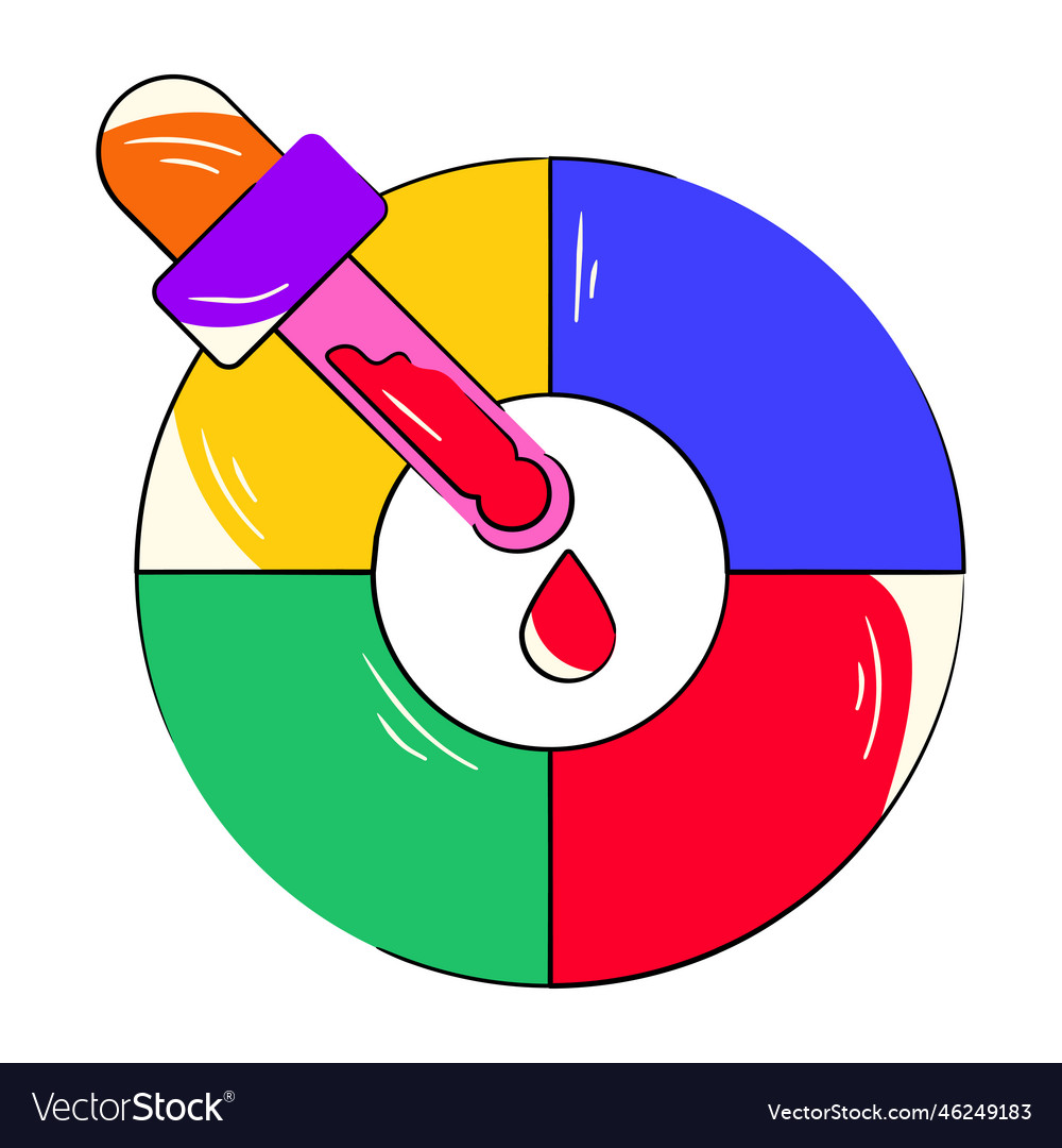 Colour picker Royalty Free Vector Image - VectorStock