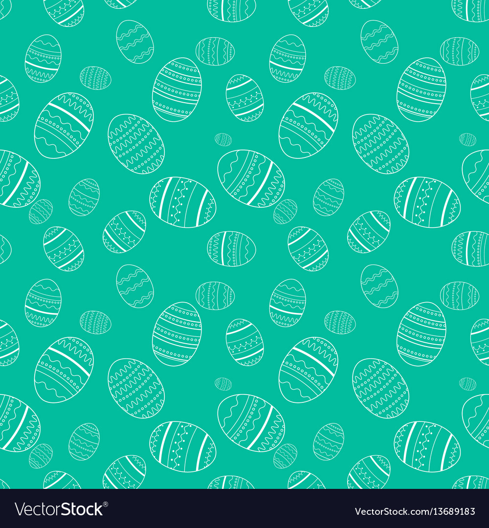 Easter seamless pattern Royalty Free Vector Image