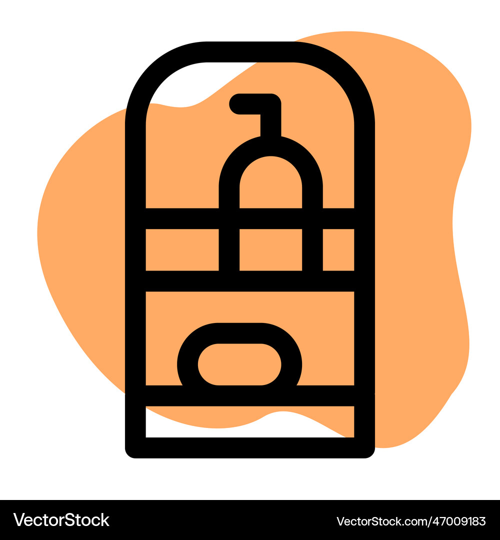 Holder or shower caddy for bathroom accessories Vector Image