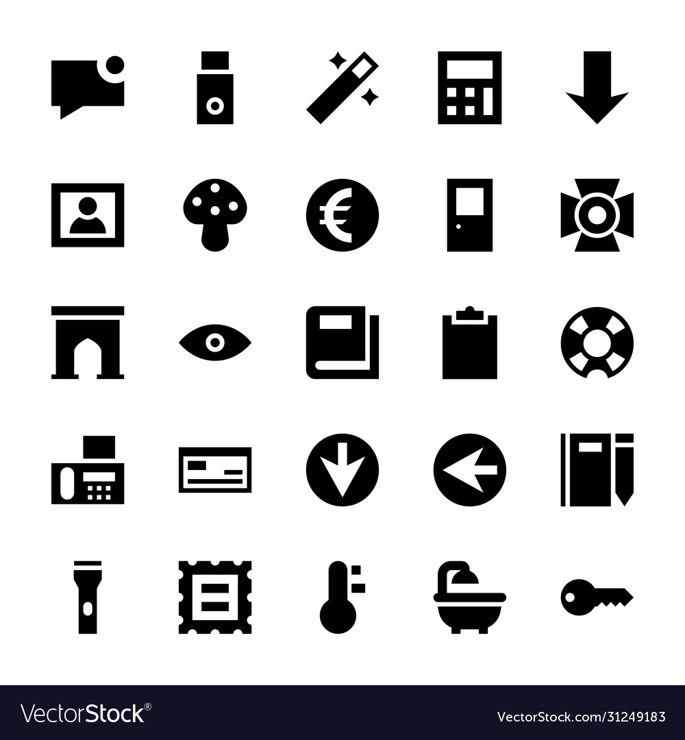Responsive user interface icons Royalty Free Vector Image