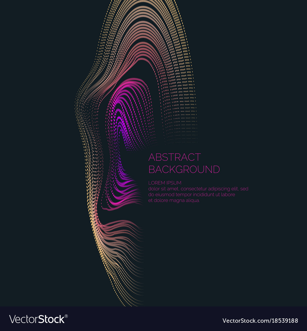 Abstract background with a colored dynamic Vector Image