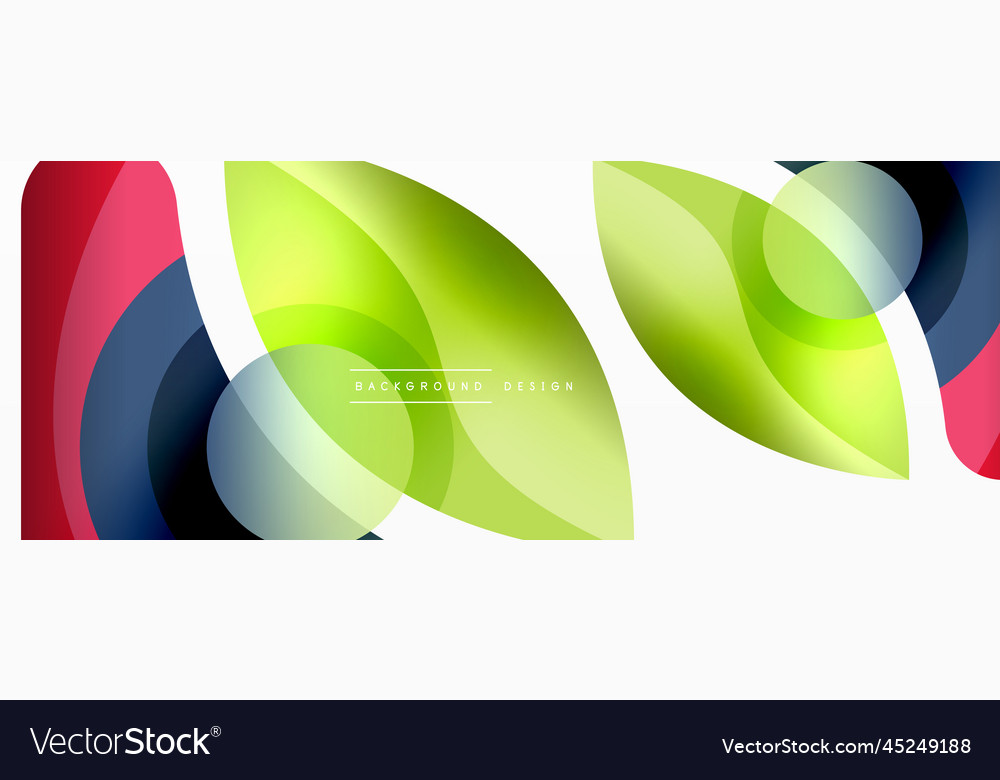 Abstract background with color geometric shapes Vector Image