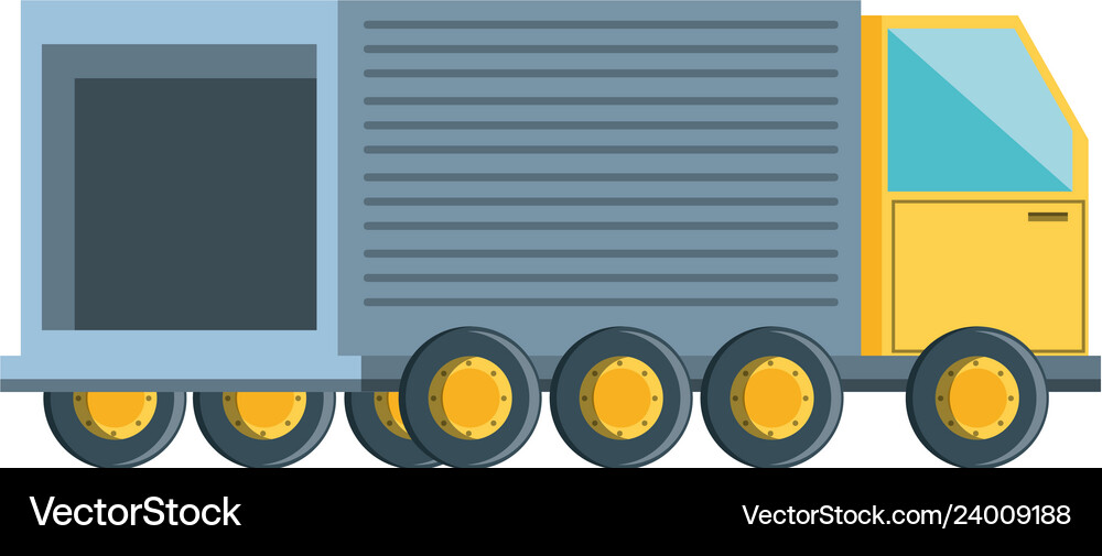 Delivery service truck icon Royalty Free Vector Image