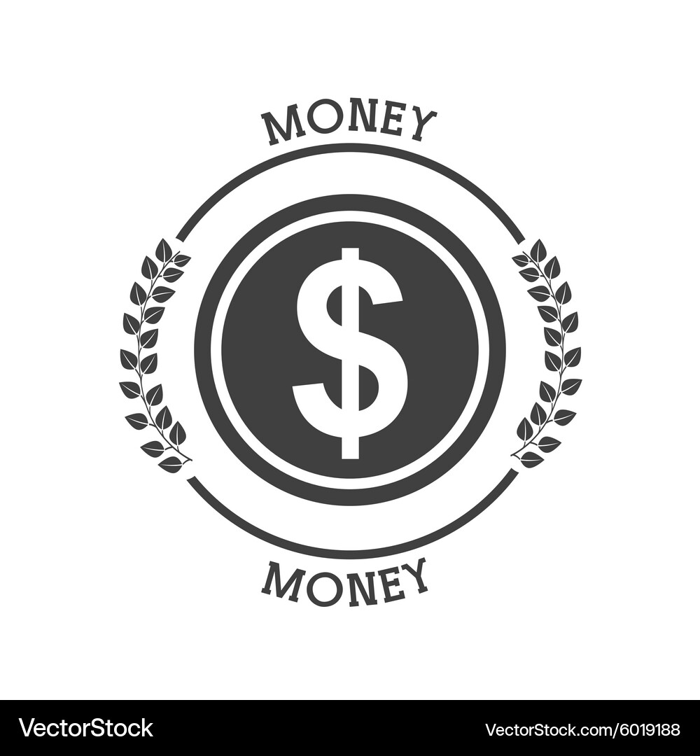 Money pictograph Royalty Free Vector Image - VectorStock