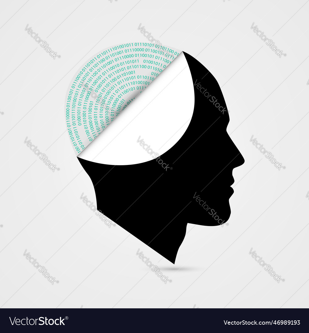 Artificial intelligence cyborg robot concept Vector Image Artificial intelligence cyborg robot concept Vector Image