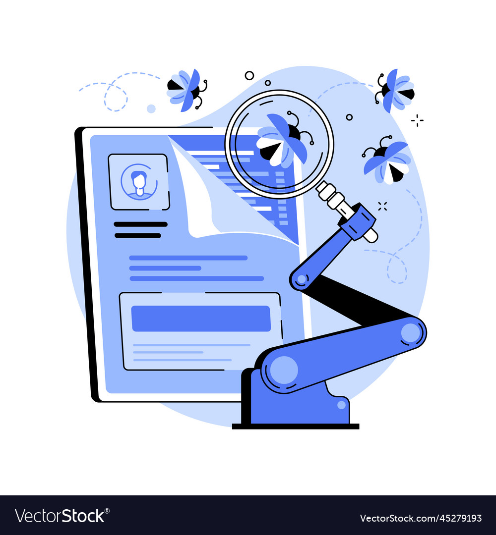 Automated Testing Abstract Concept Royalty Free Vector Image
