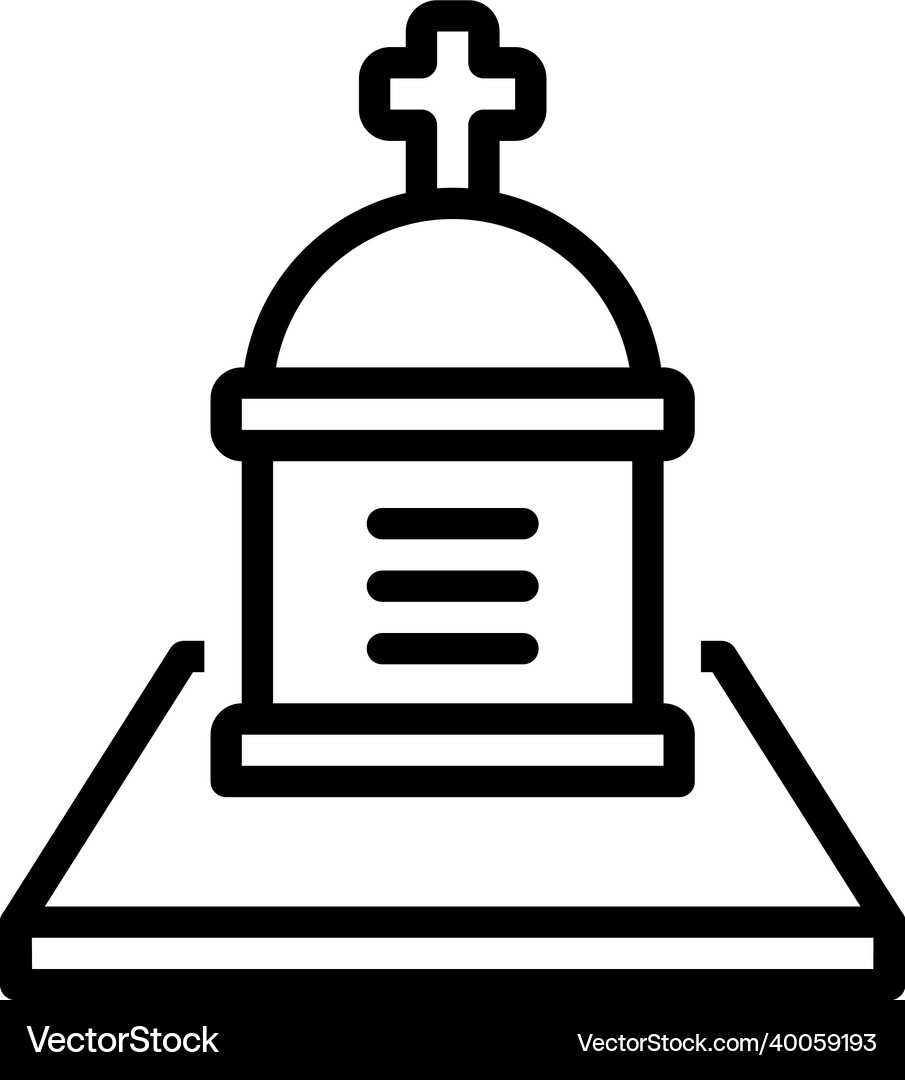 Cemetery Royalty Free Vector Image - VectorStock