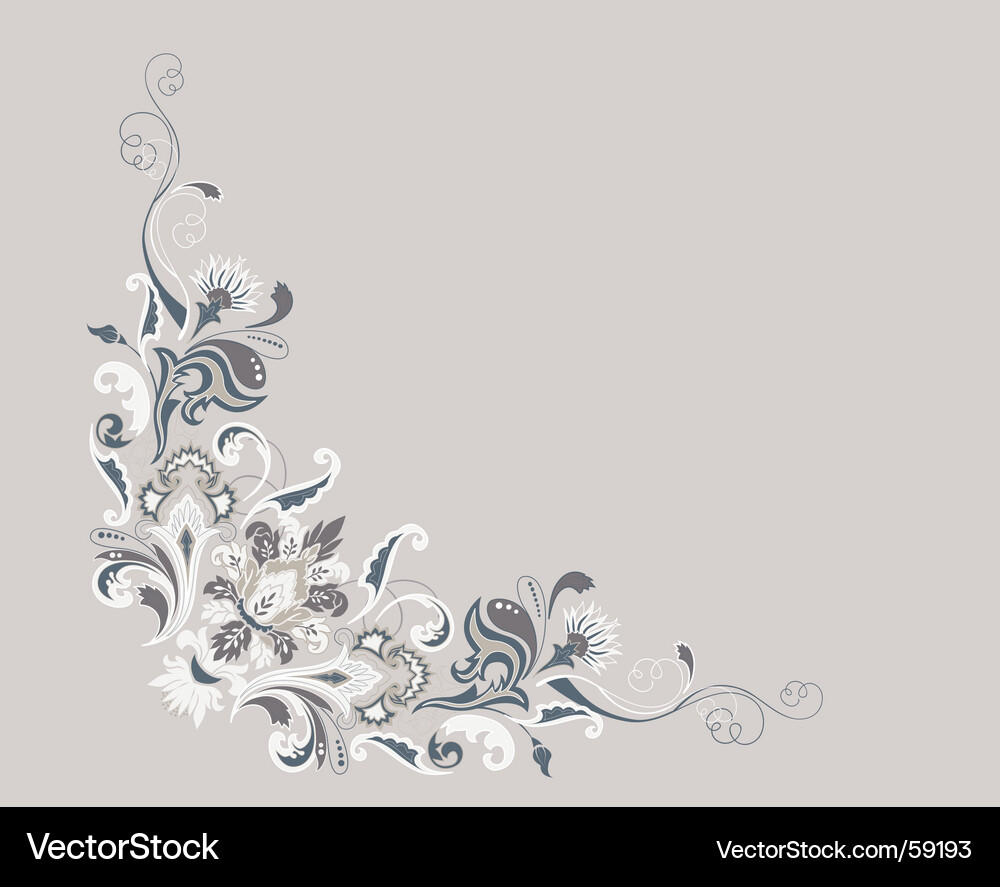 Floral elements Royalty Free Vector Image - VectorStock
