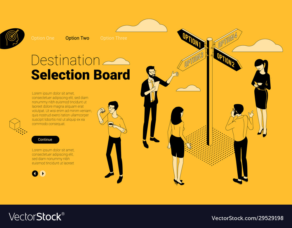 Concept for effective solution Royalty Free Vector Image