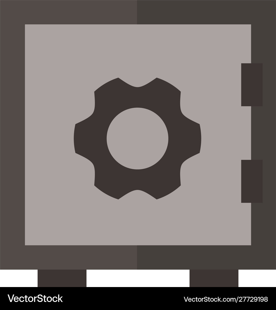 Isolated strongbox icon design Royalty Free Vector Image
