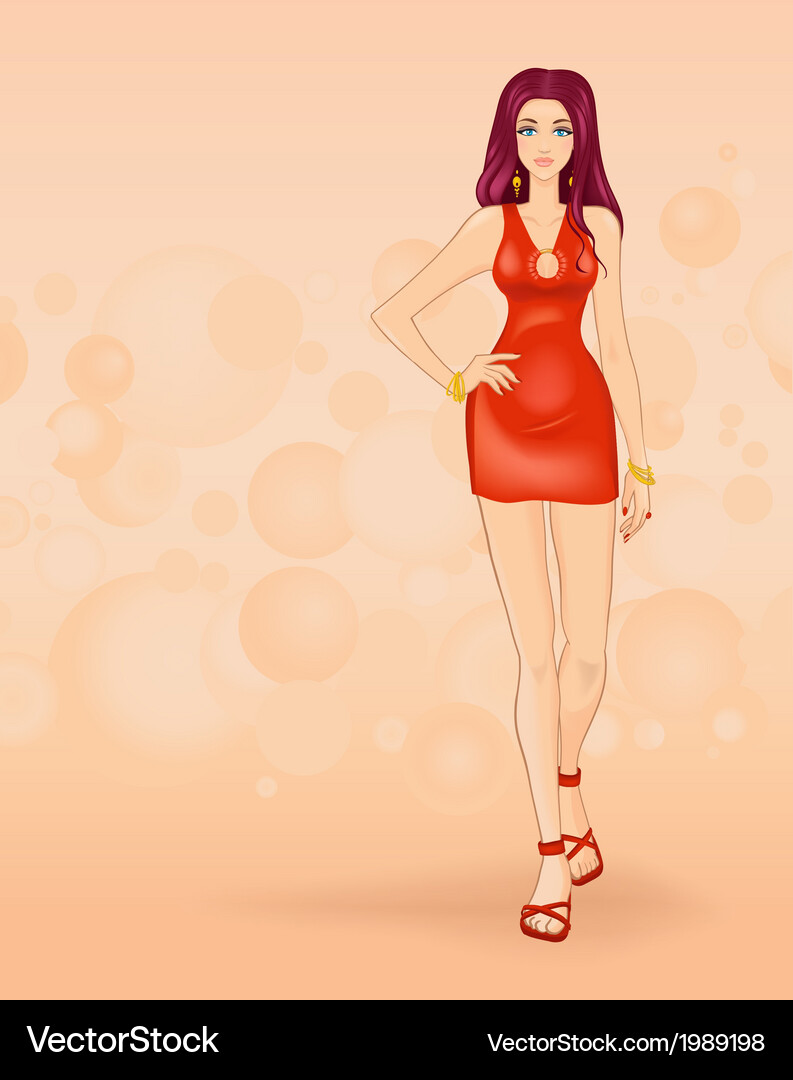 Woman wallpaper Royalty Free Vector Image - VectorStock