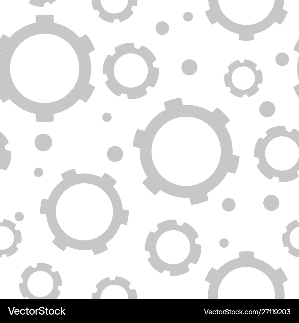 Abstract geometric gear light gray graphic design Vector Image