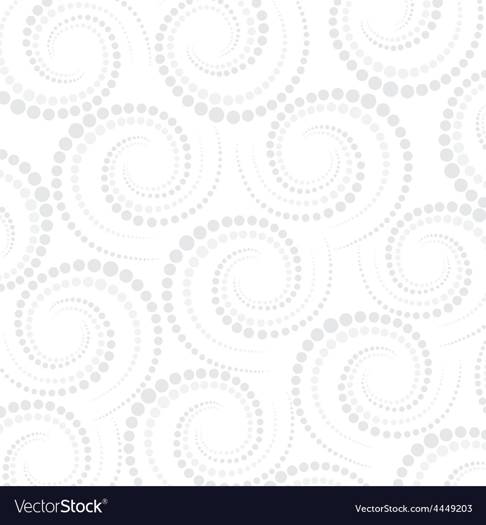 Abstract geometric pattern dots around repeating Vector Image