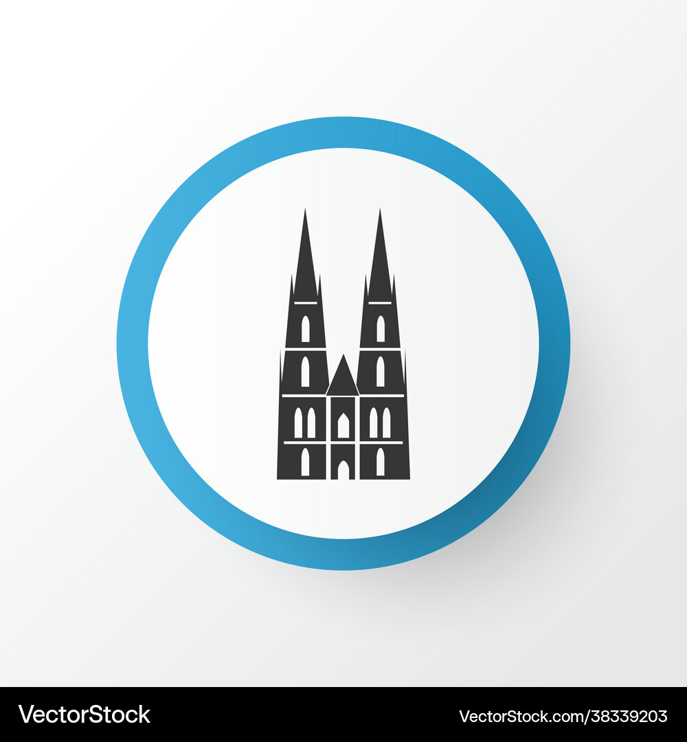 Cologne cathedral icon symbol premium quality Vector Image