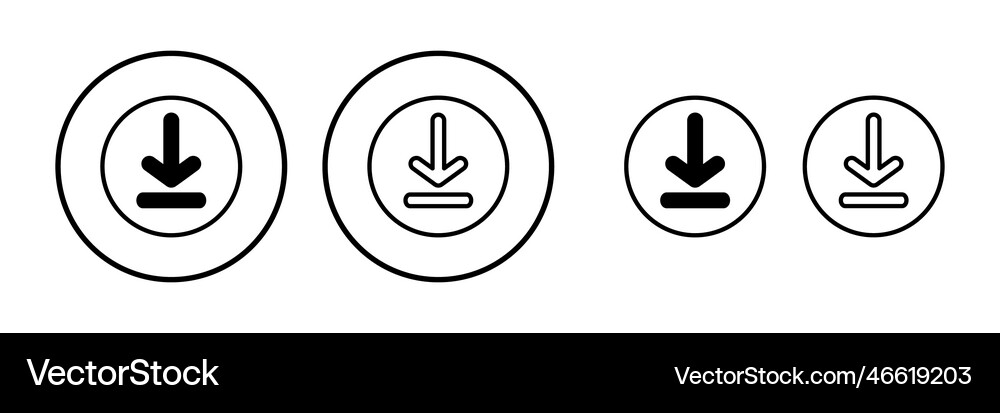 Download icon downloading icon Royalty Free Vector Image
