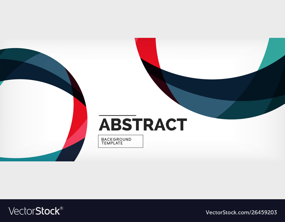 Linear wave web template Royalty Free Vector Image