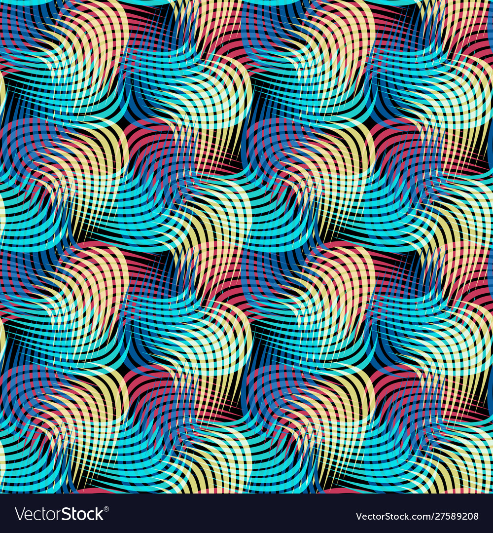 Bright abstract geometric seamless pattern Vector Image