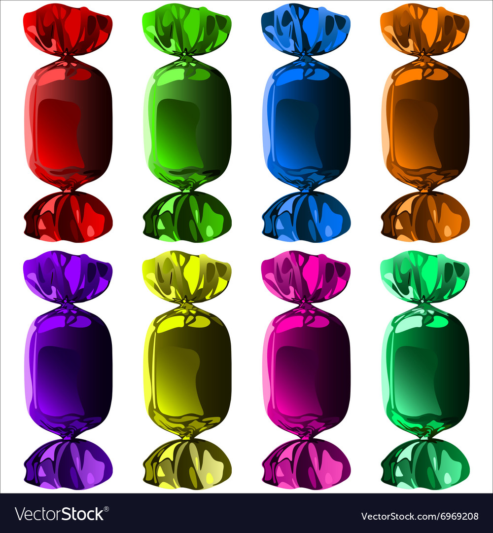 Candy in a wrapper Royalty Free Vector Image - VectorStock