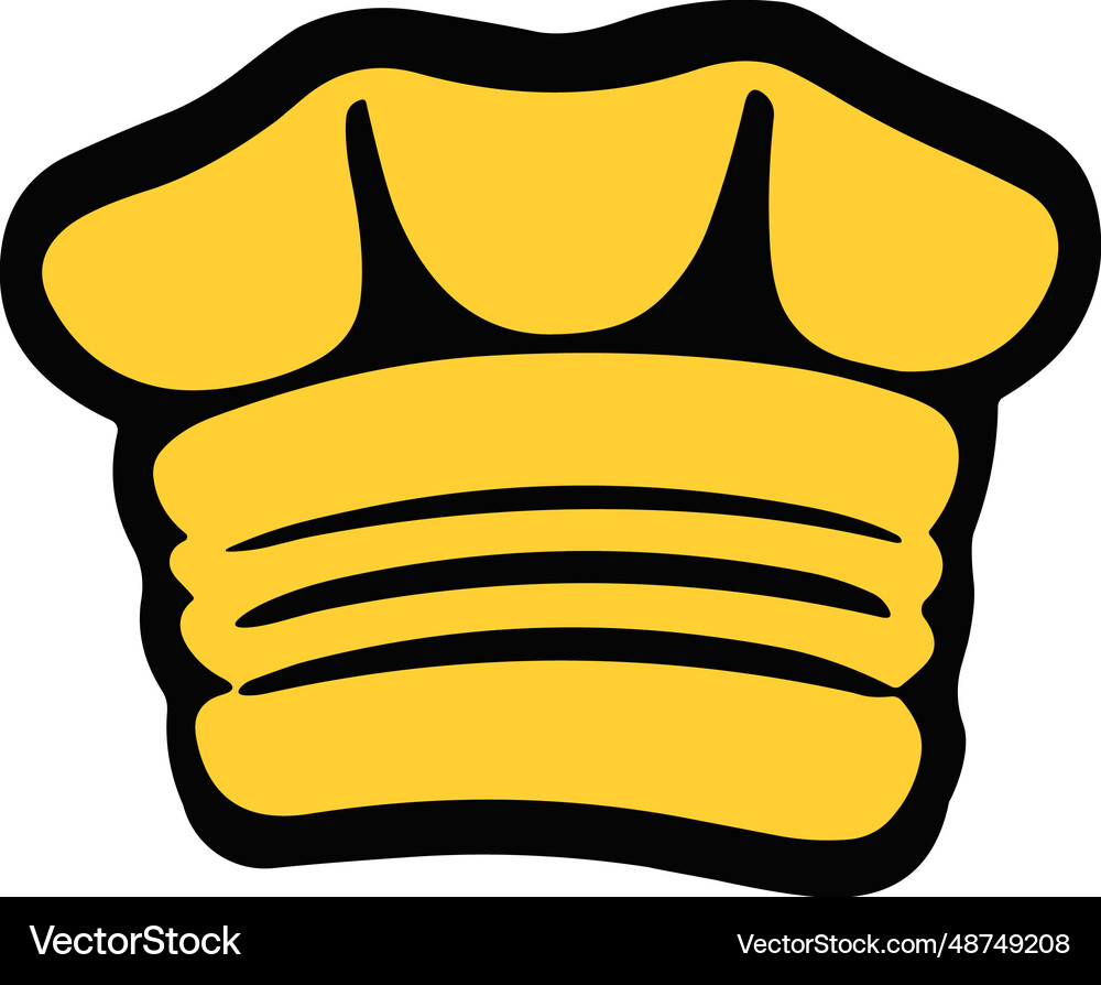 Chef hat logo cooker head wear design Royalty Free Vector