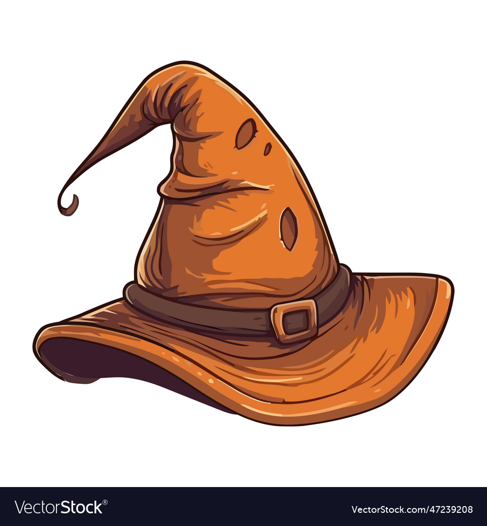 Classic witch hat symbolizes halloween celebration