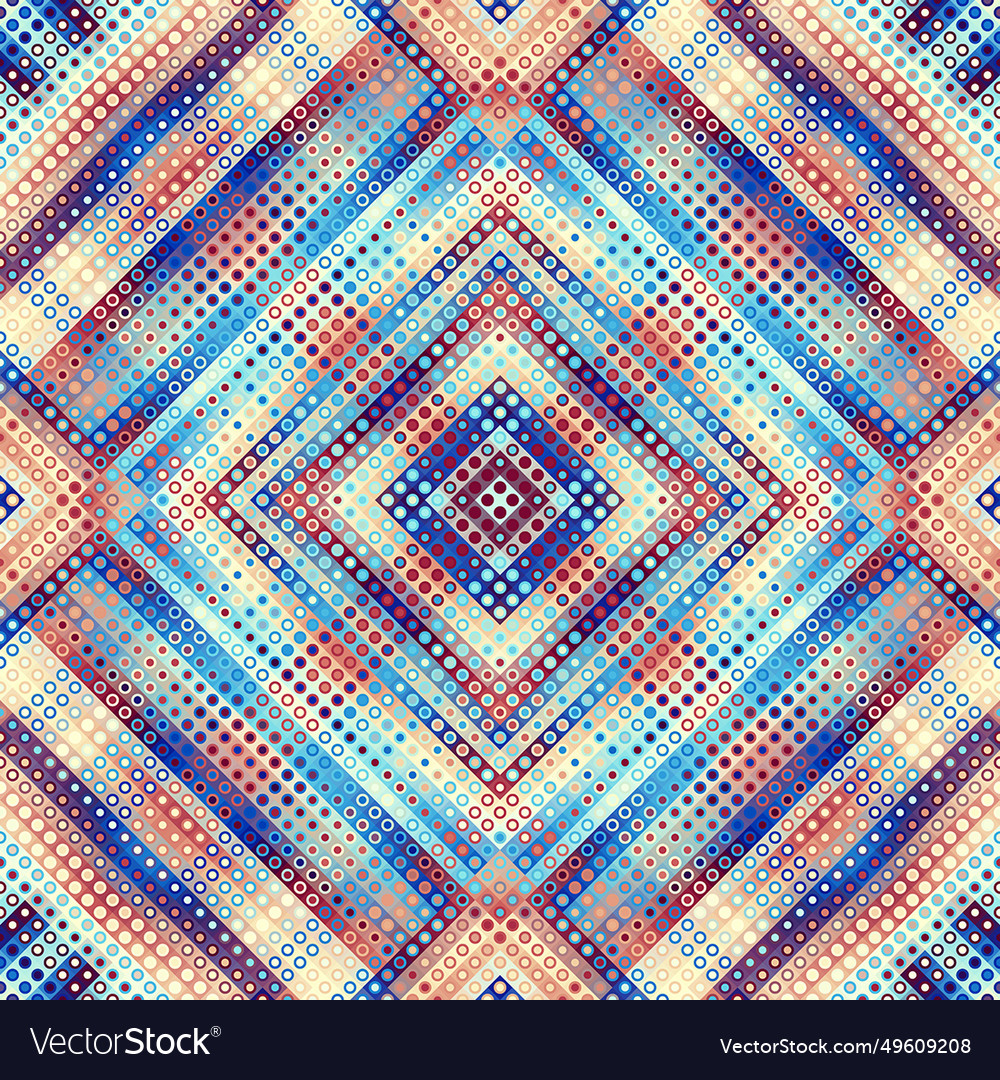 Geometric abstract pattern halftone small dots Vector Image