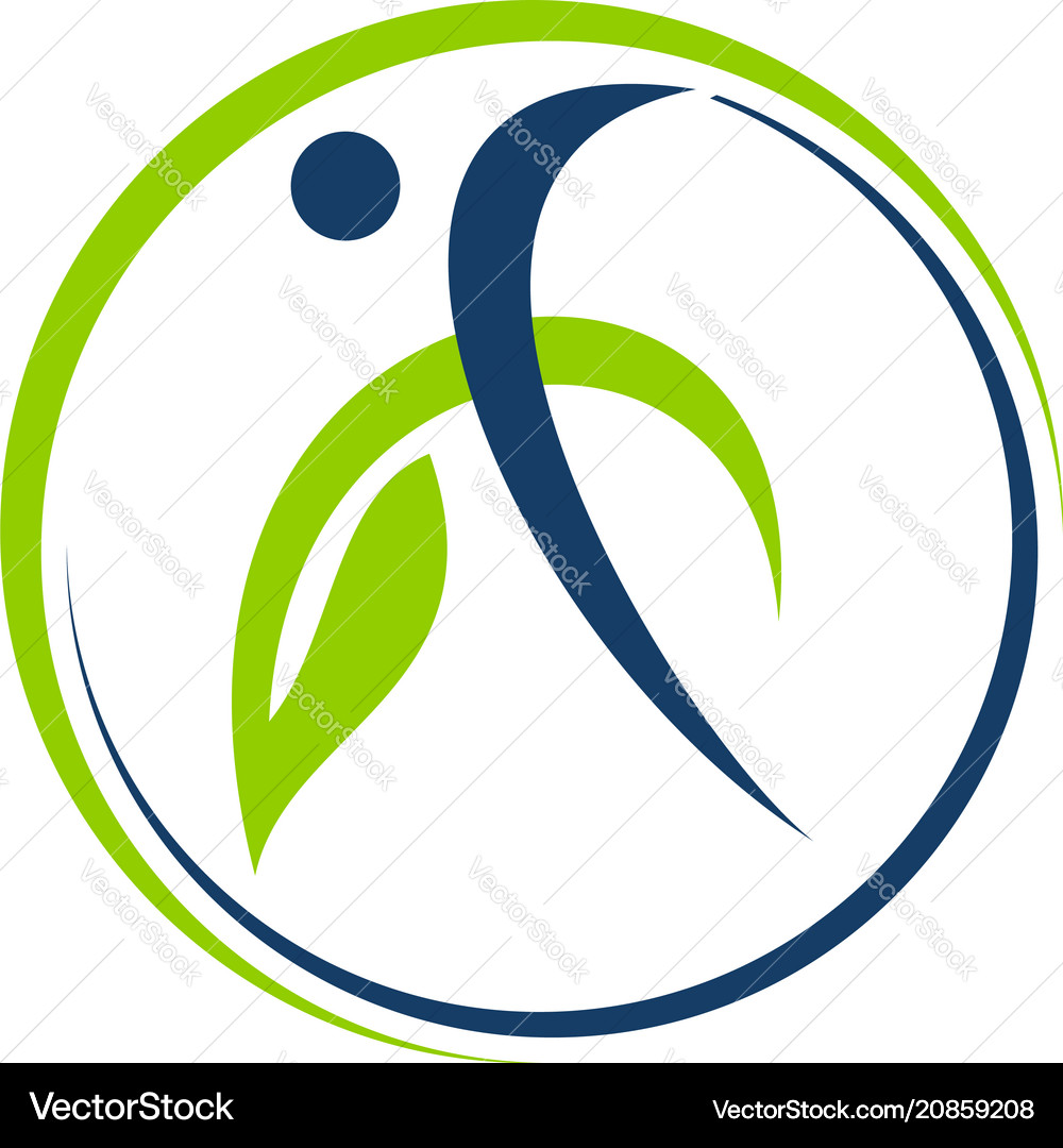 Health life logo design template Royalty Free Vector Image