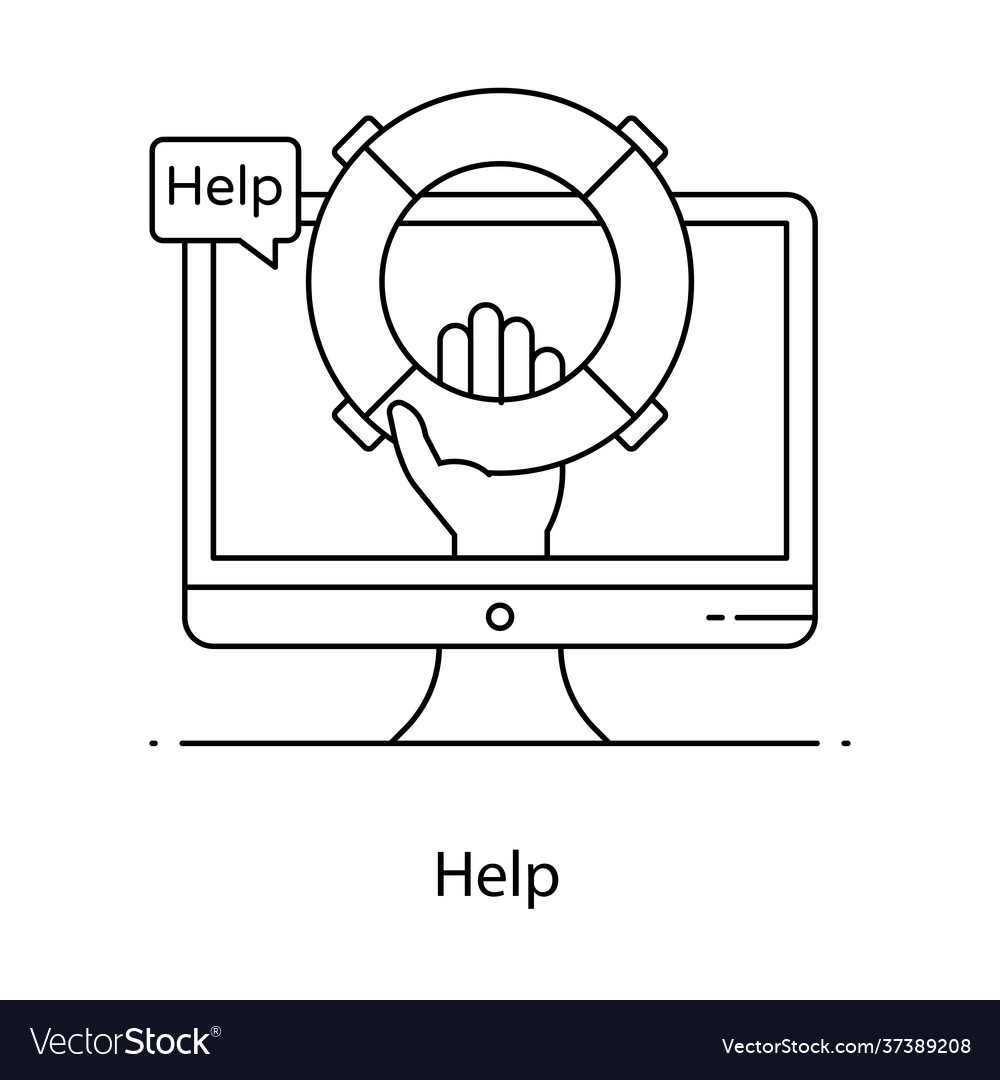 Help Royalty Free Vector Image - VectorStock Help Royalty Free Vector Image - VectorStock