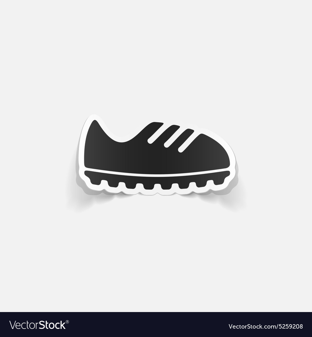 Realistic design element sneakers Royalty Free Vector Image