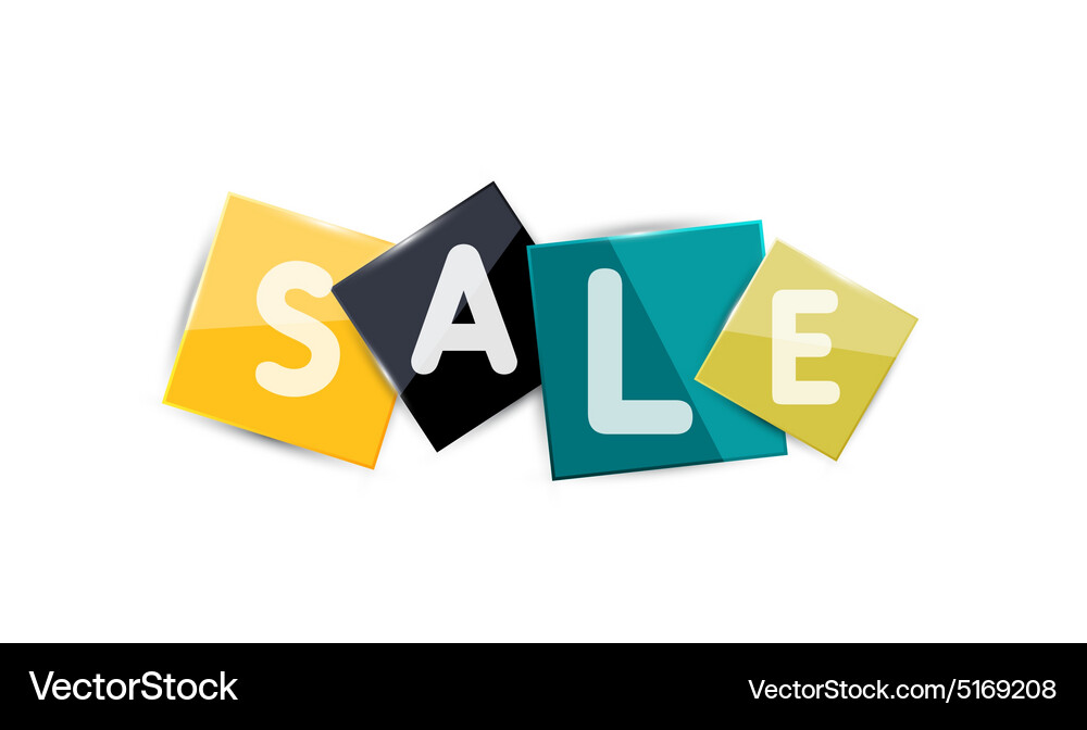 Sale word label banner Royalty Free Vector Image