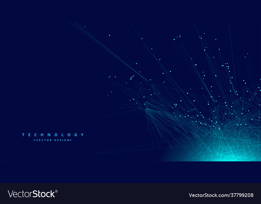 Technology digital data mesh network background Vector Image