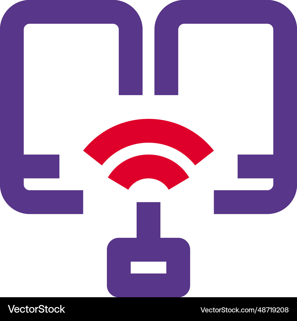 Wireless transfer of data to multiple cell phones Vector Image