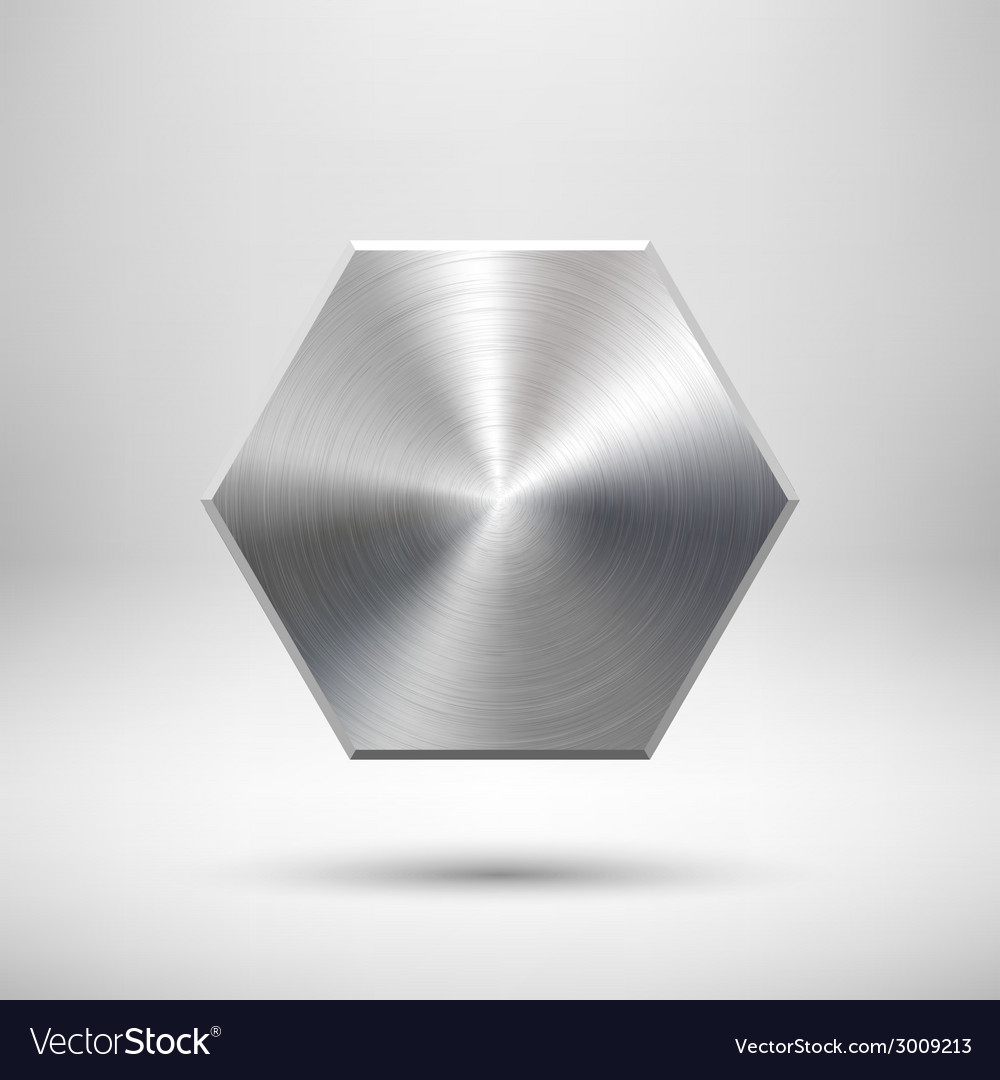 Abstract polygon Button Template Royalty Free Vector Image