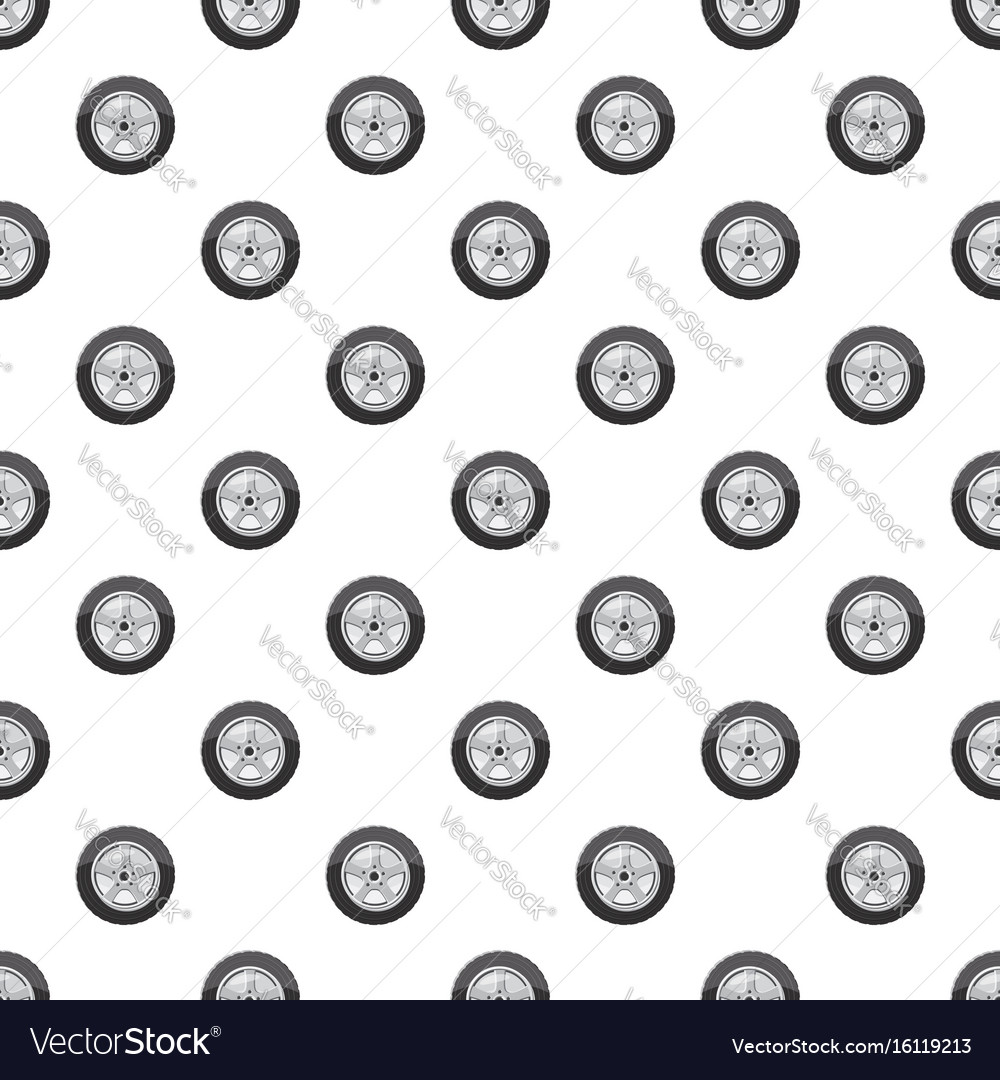 Car wheel pattern Royalty Free Vector Image - VectorStock