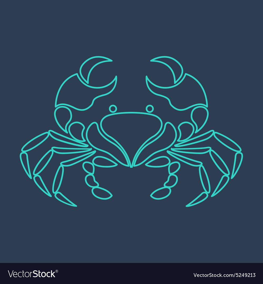Crab Royalty Free Vector Image - VectorStock