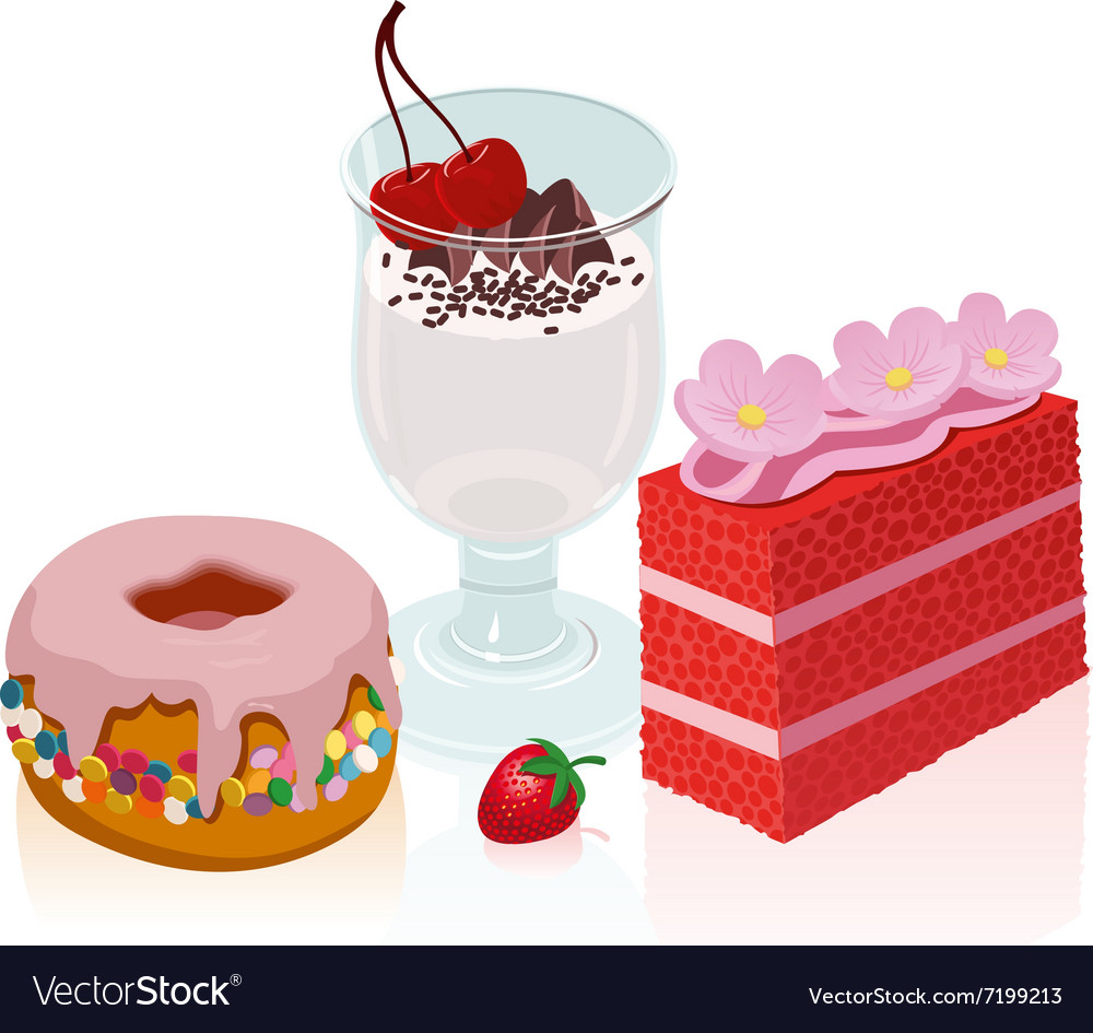 Dessert Royalty Free Vector Image - VectorStock