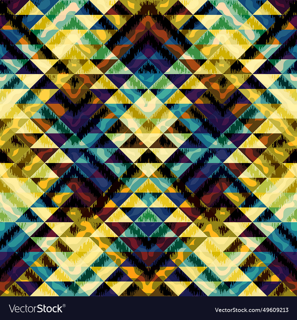 Geometric abstract triangles pattern seamless Vector Image