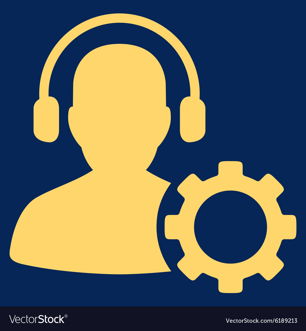 Operator configuration icon Royalty Free Vector Image