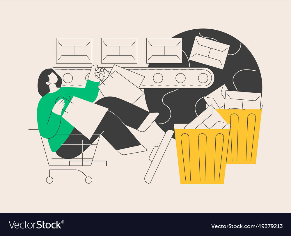 Overconsumption abstract concept Royalty Free Vector Image