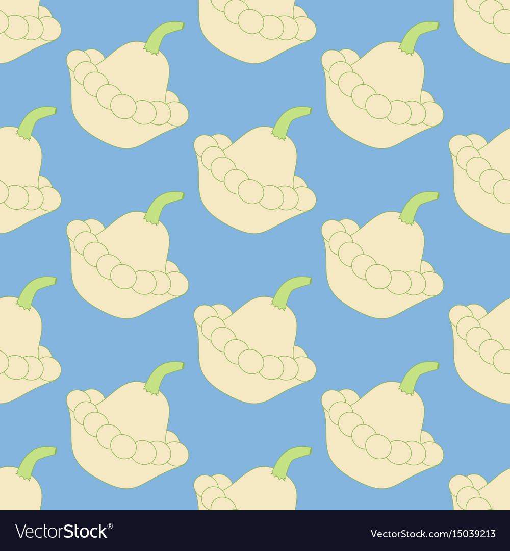 Squash vegetable pattern Royalty Free Vector Image