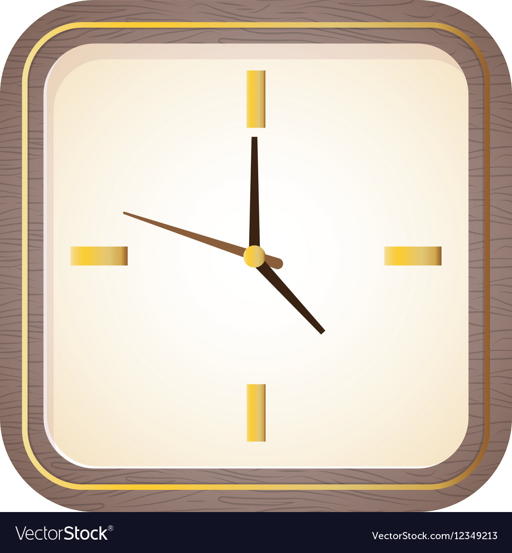 Time clock symbol Royalty Free Vector Image - VectorStock