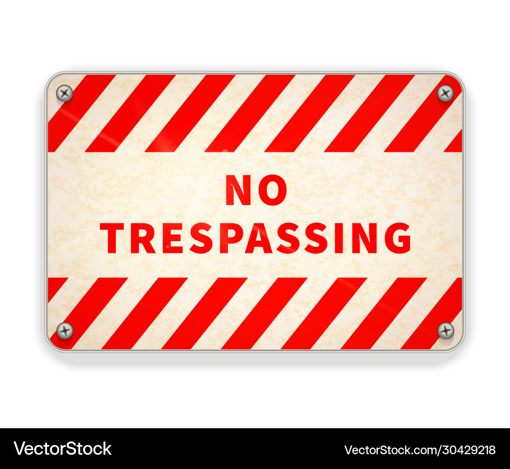 Bright glossy red and white metal plate Royalty Free Vector