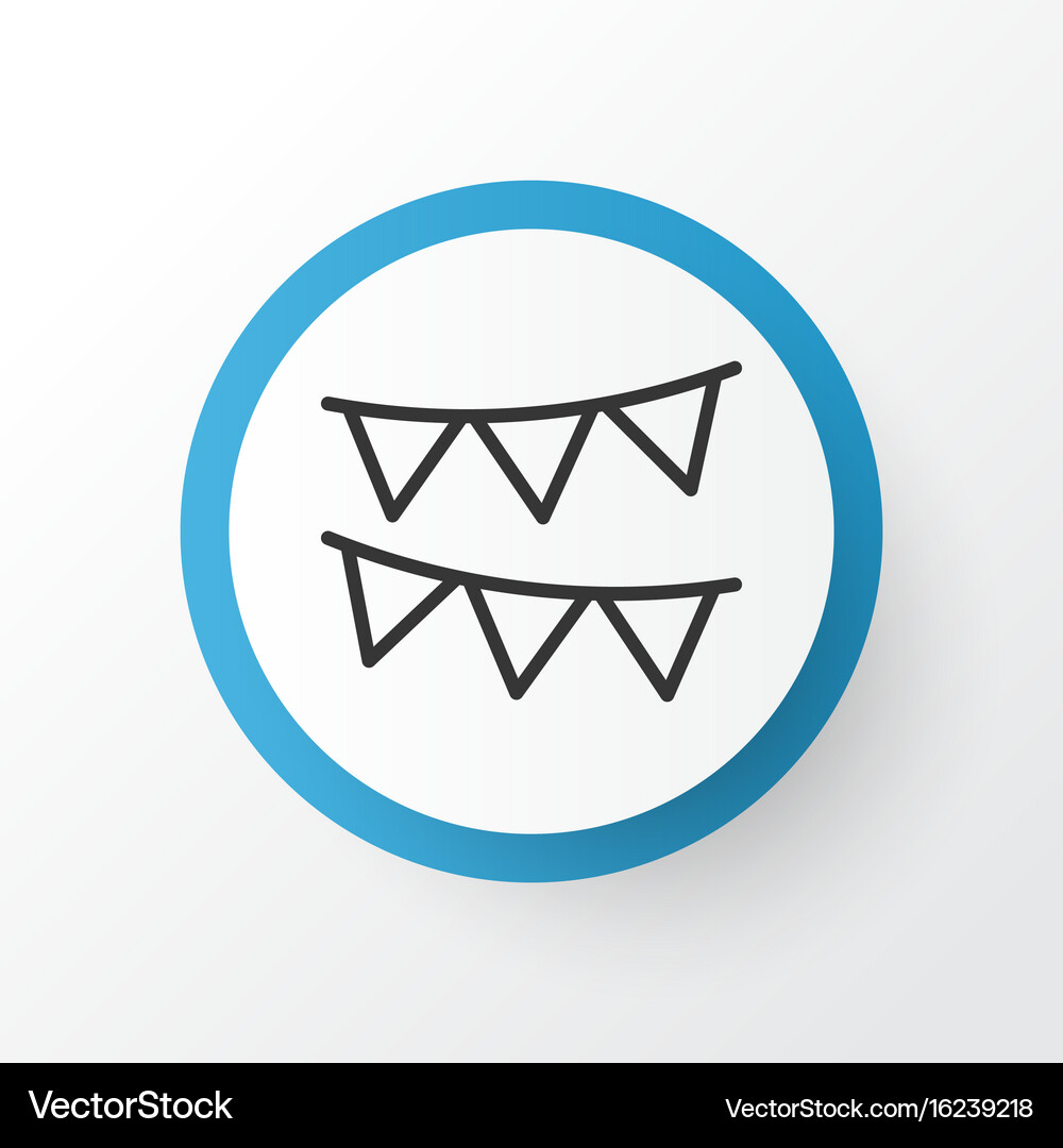 Bunting icon symbol premium quality isolated Vector Image