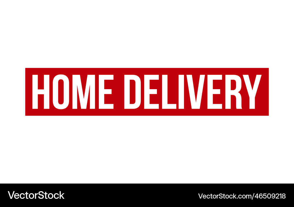 Home delivery rubber stamp seal Royalty Free Vector Image